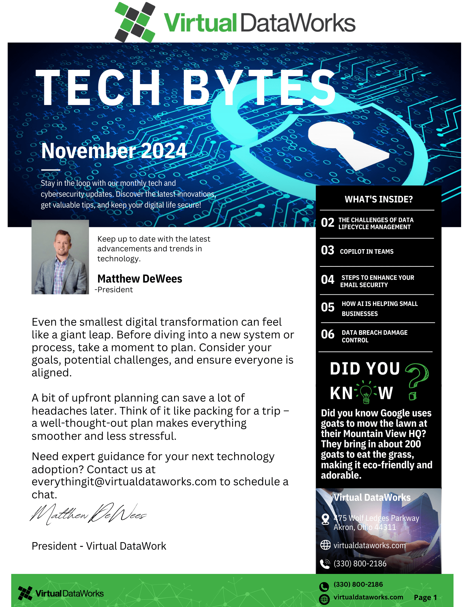 November Tech Bytes Newsletter - Northeast Ohio IT Support | IT ...