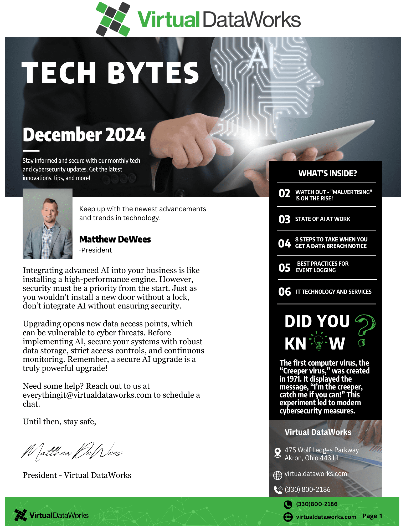 December Tech Bytes Newsletter - Northeast Ohio IT Support | IT ...
