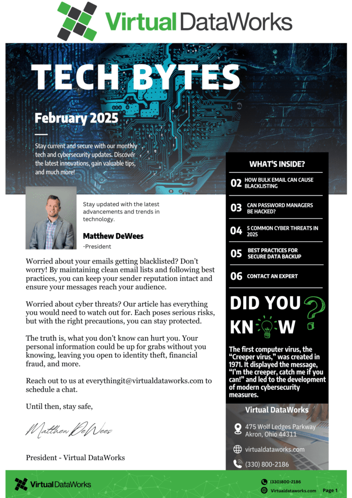 February Tech Bytes Newsletter - Northeast Ohio IT Support | IT ...