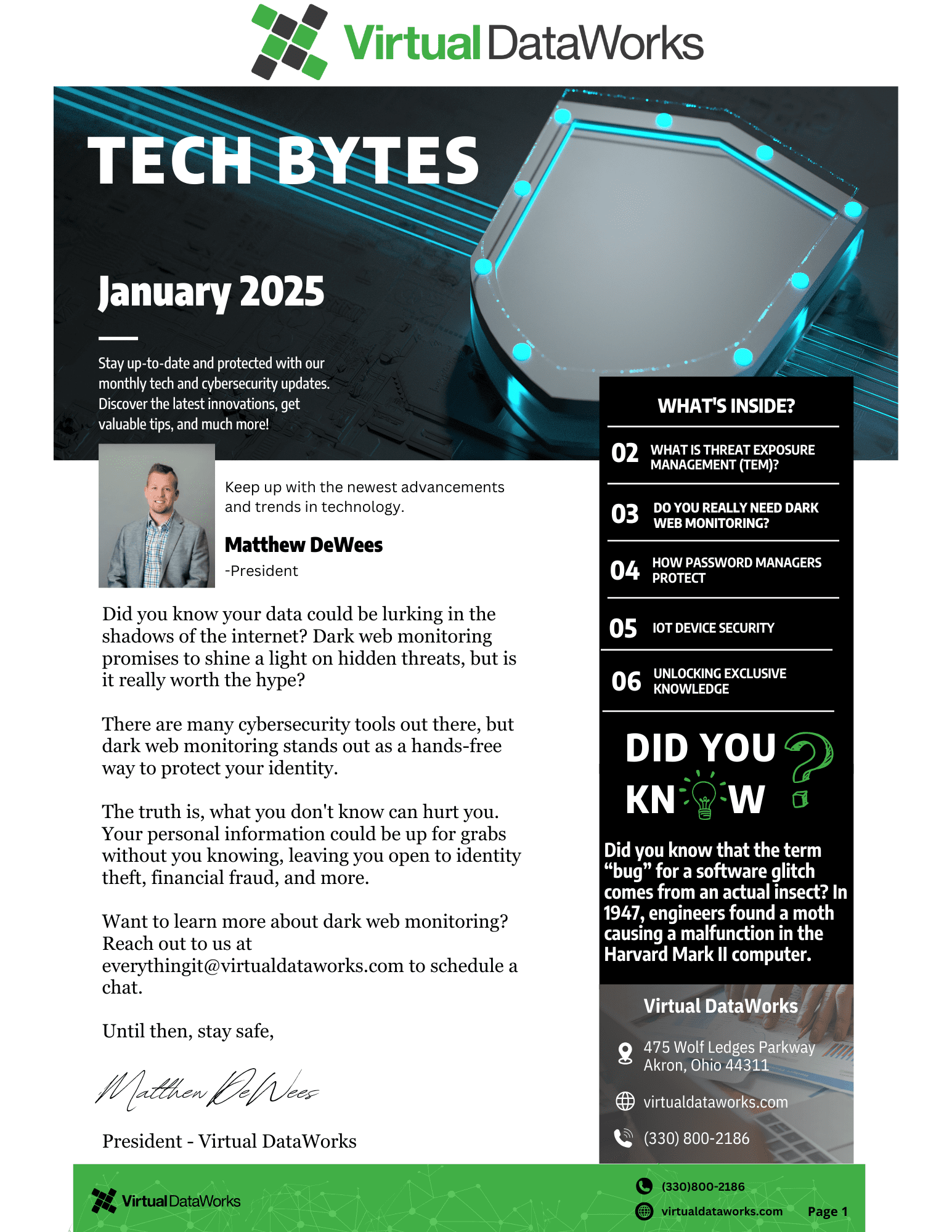 January Tech Bytes Newsletter - Northeast Ohio IT Support | IT ...