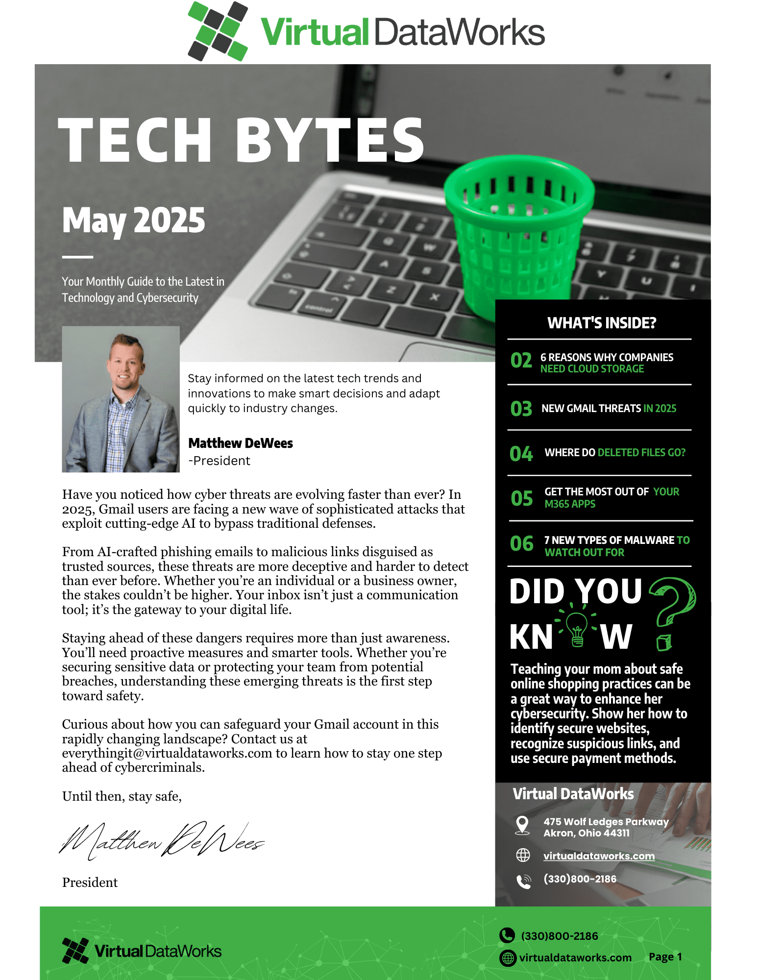 May Tech Bytes Newsletter - Northeast Ohio IT Support | IT Consultant ...